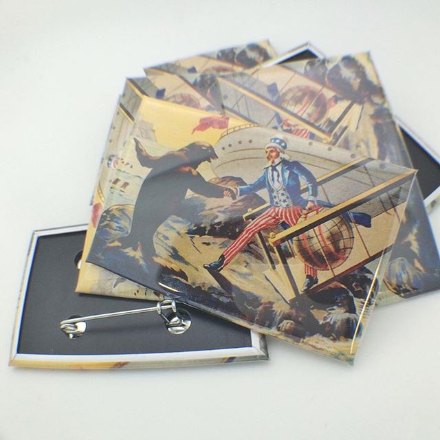 1.75 x 2.75 Custom Rectangle Buttons (Small) I Free Shipping