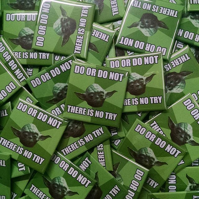 Custom 2 Square Buttons - Free Proof and Shipping (USA)